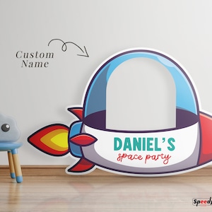 Rocket Ship Photo Booth Frame, Rocket Photo Prop, Rocket Birthday ...