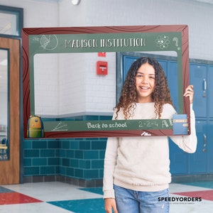 Back to School Photo Booth Frame for Classroom Decorations, First Day ...