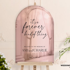 Mirror Wedding Welcome Sign, Mirror Wedding Sign, It’s A Forever Kind ...