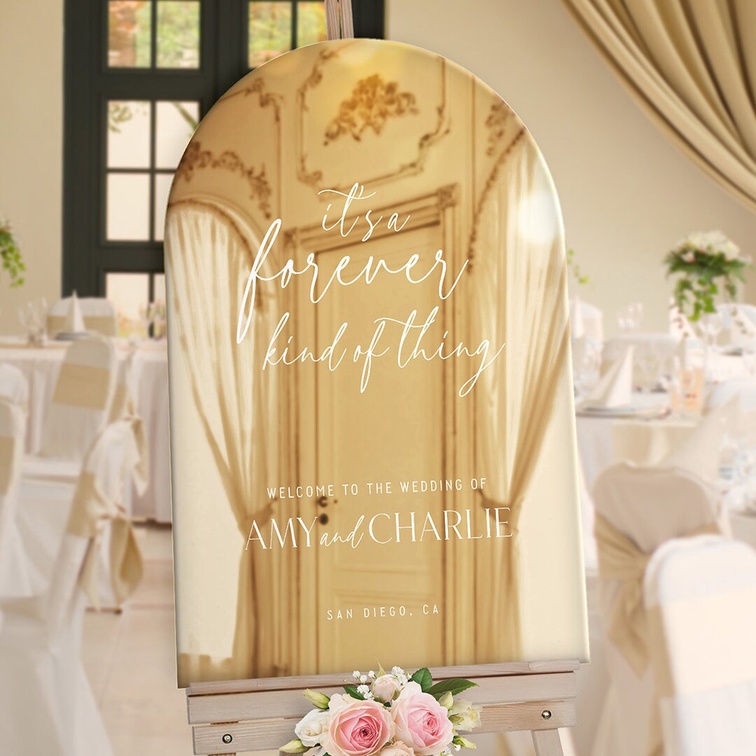 Mirror Wedding Welcome Sign, Gold Wedding Sign, Gold Mirror Wedding ...