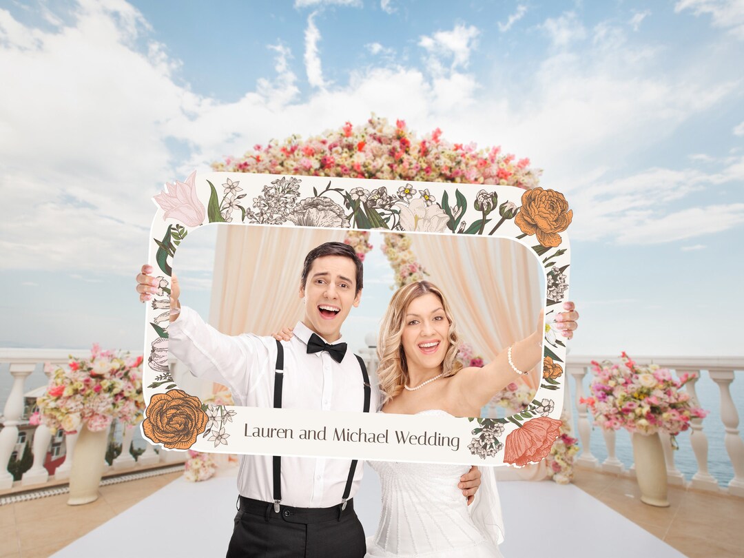 Wedding Photo Prop Frame Wedding Photo Prop Custom Selfie - Etsy