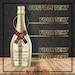 Champagne Prop - Champagne Bottle - Personalized Champagne Party Prop ...