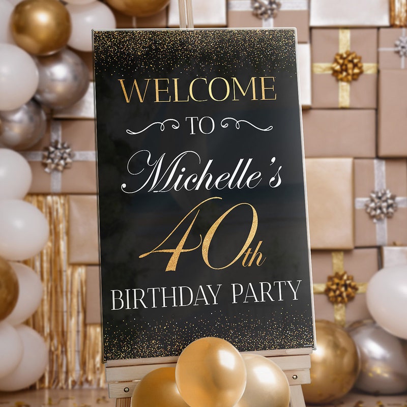 40th Birthday Decorations - Etsy