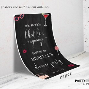 Divorce Welcome Sign, Divorce Party Sign, Funny Breakup Celebration ...