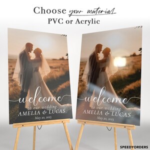 Wedding Photo Welcome Sign, Custom Wedding Photograph Signs for ...