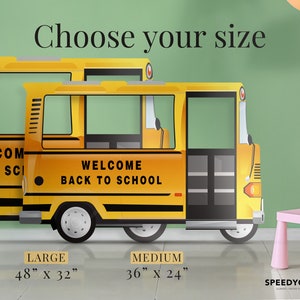 School Bus Photo Booth Frame, School Bus Photo Prop, Back to School ...