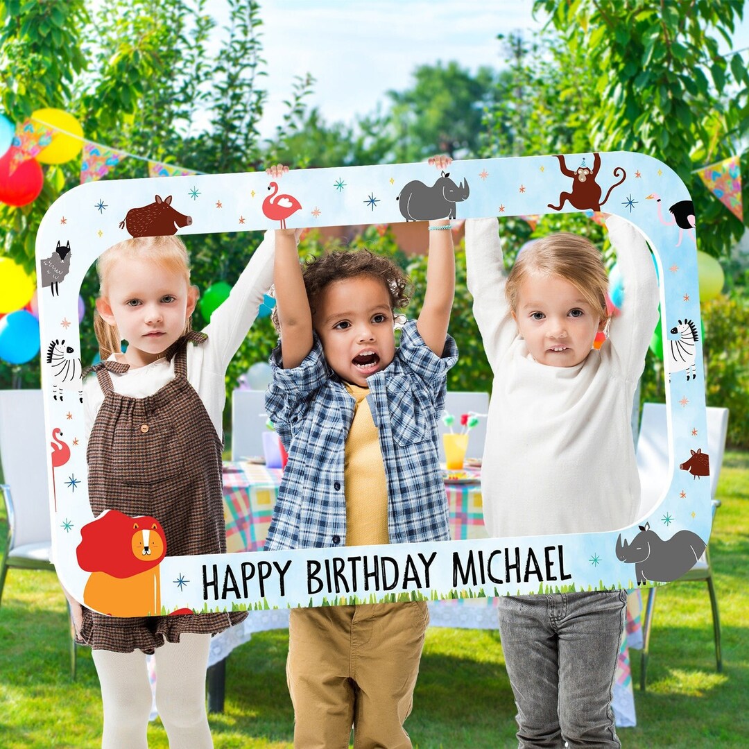 Safari Photo Booth Safari Cut Outs Zoo Props Safari Party - Etsy