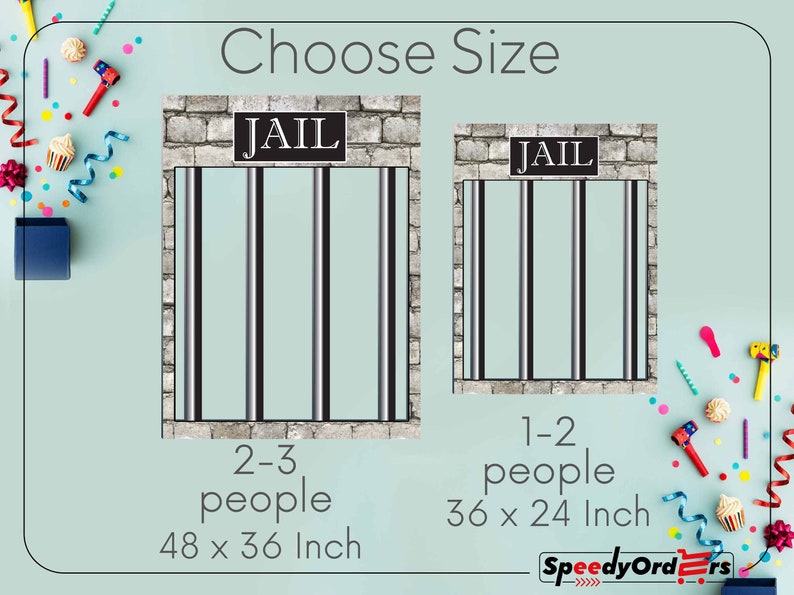 Jail Party Photo Booth Frame, Prison Selfie Prop - Etsy