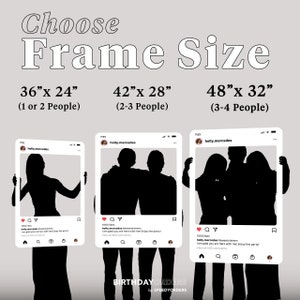 Social Media Photo Frame, Instagram Photo Booth Frame, Instagram Cutout ...