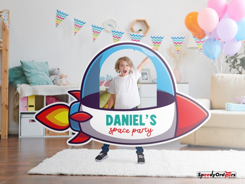 Rocket Ship Photo Booth Frame, Rocket Photo Prop, Rocket Birthday ...