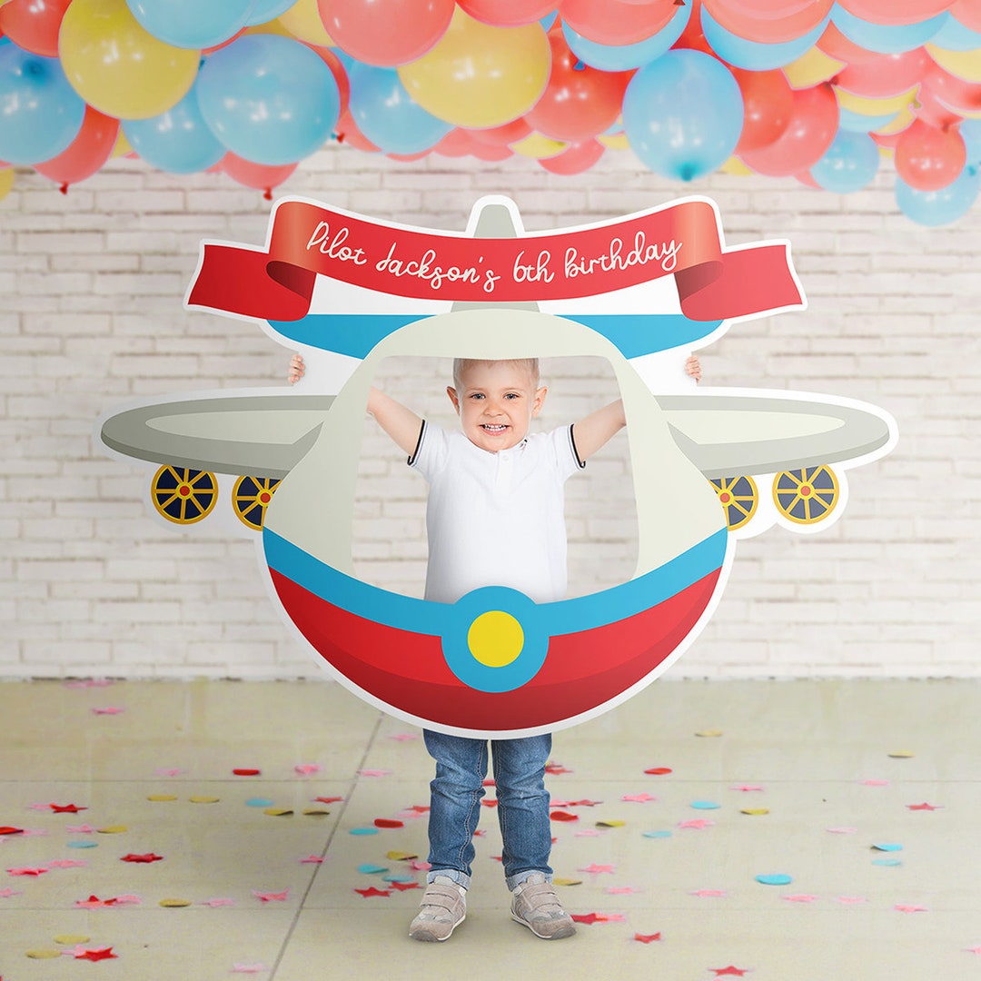 Airplane Photo Booth, Airplane Photo Booth Props, Pilot Photo Booth ...
