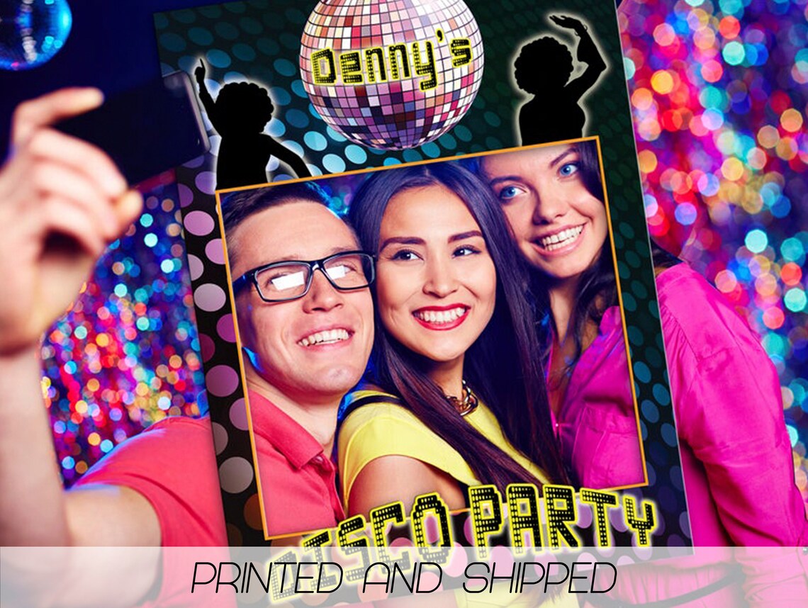 70s Disco Photo Booth Frame Disco Ball Party Decoration | Etsy