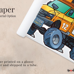 Monster Truck Photo Booth Frame, Monster Truck Party Selfie Frame, Off ...