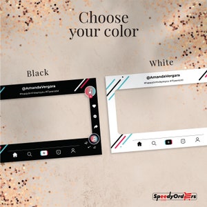 Tiktok Photo Booth Frame, Tik Tok Cutout, Custom Social Media Photo ...