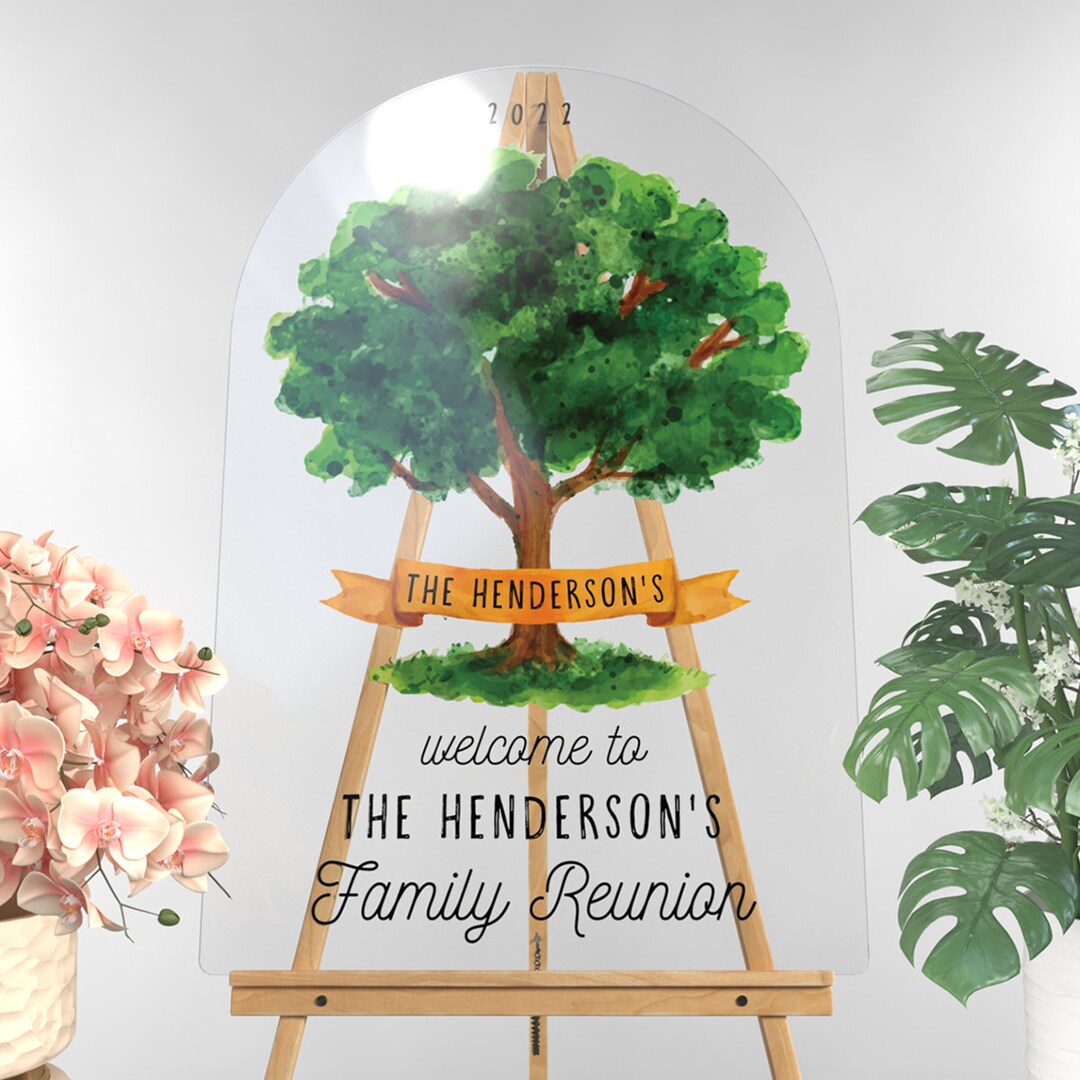 Family Reunion Sign, Family Reunion Decorations, Custom Family Reunion ...