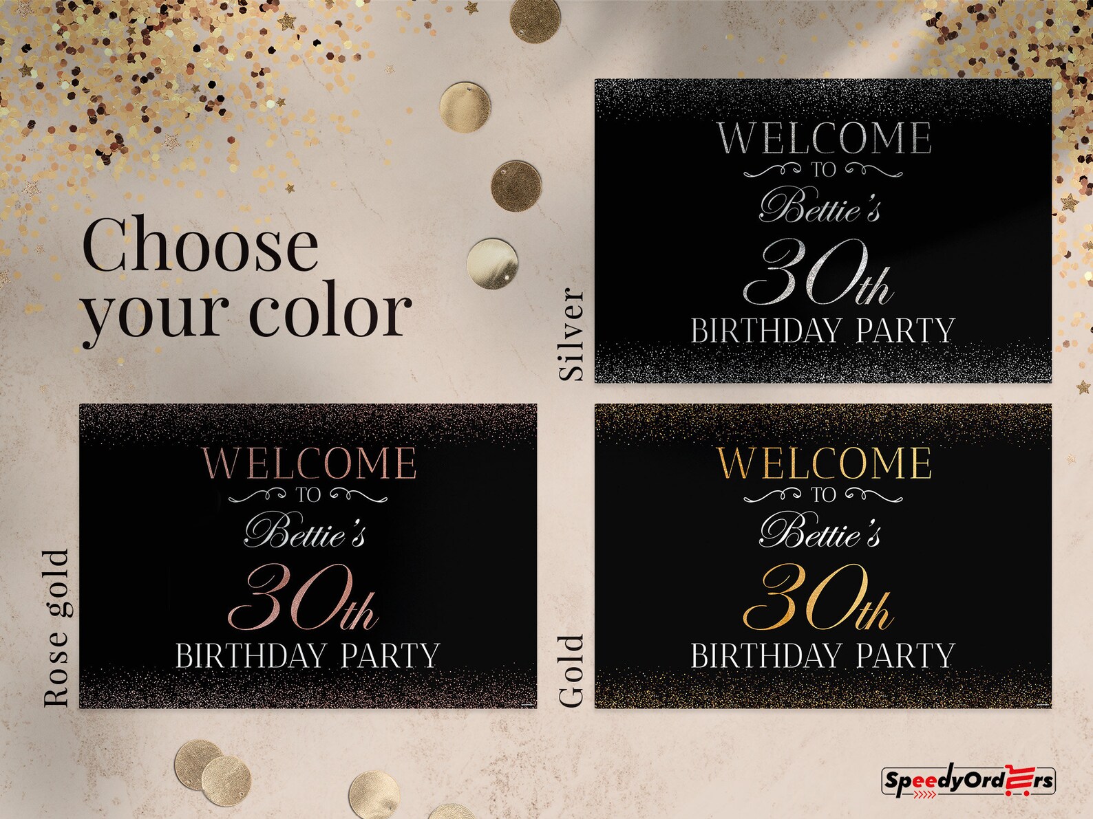 30th Birthday Sign, Custom Welcome Sign for 30th Birthday Party ...