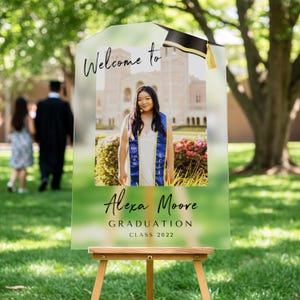 Printed Graduation Sign, Graduation Photo Sign, Graduation Party Sign ...