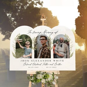 In Loving Memory Sign, Funeral Welcome Sign, Celebration of Life ...