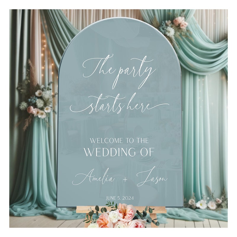 Blue Wedding Sign - Etsy