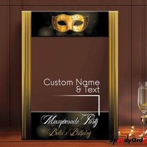 Masquerade Photo Booth Frame, Masquerade Photo Booth Props, Masquerade ...
