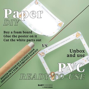 Gender Reveal Photo Booth, Team Boy Gender Reveal Photo Prop Frame ...