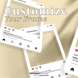Social Media Photo Frame, Instagram Photo Booth Frame, Instagram Cutout ...