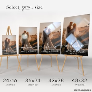 Wedding Photo Welcome Sign, Custom Wedding Photograph Signs for ...