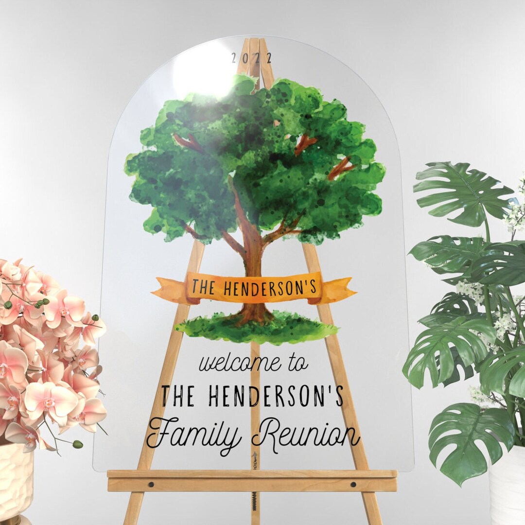 Family Reunion Sign Family Reunion Decorations Custom Family - Etsy