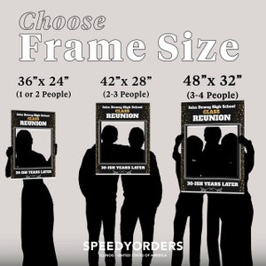High School Reunion Photo Booth, School Reunion Selfie Frame, Class ...