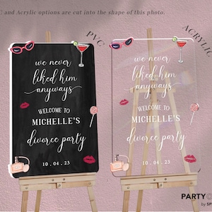 Divorce Welcome Sign, Divorce Party Sign, Funny Breakup Celebration ...