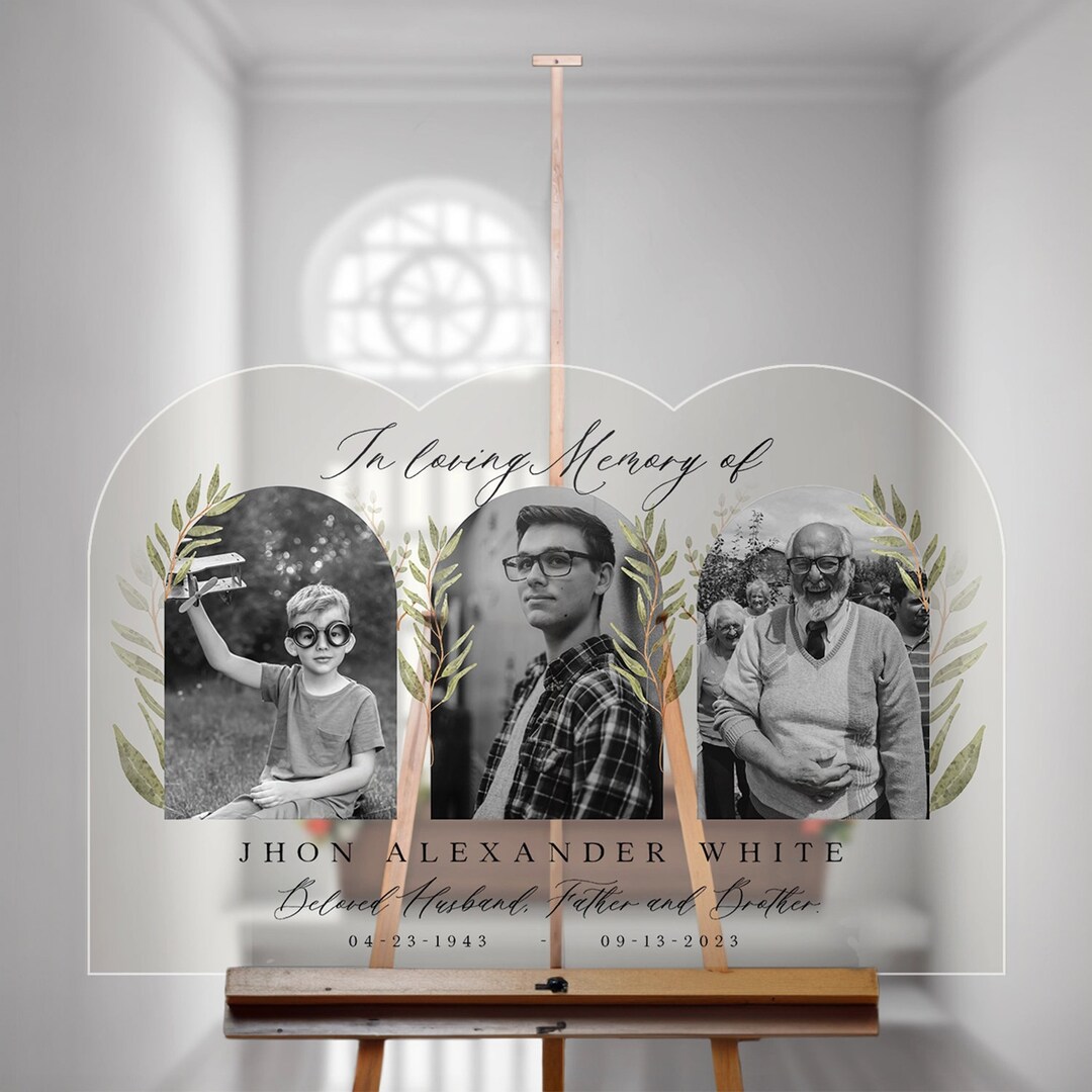 In Loving Memory Sign, Funeral Welcome Sign, Celebration of Life ...