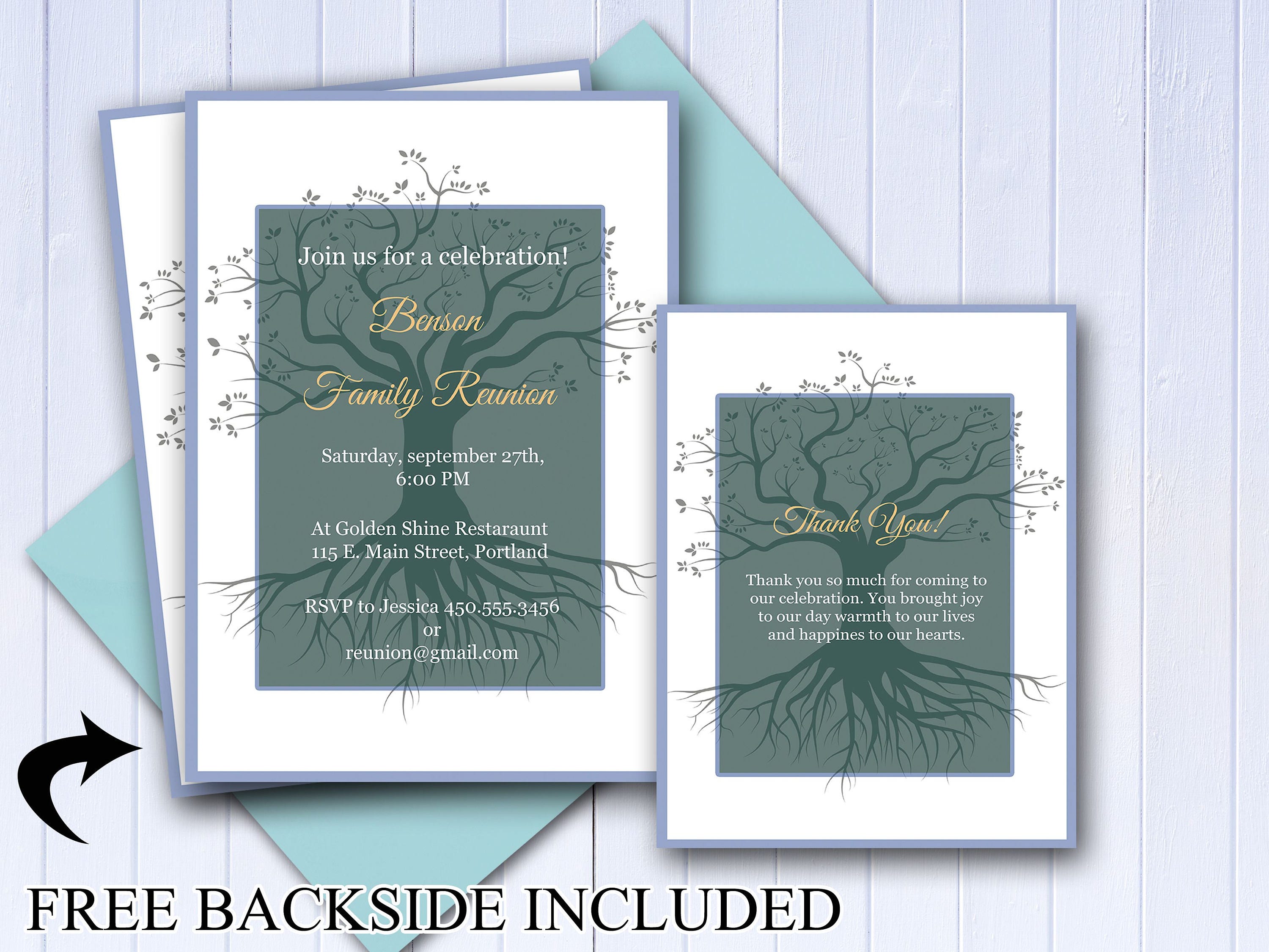 Custom Family Reunion Invitation Thank You Cards Family Etsy custom-family-reunion-invitation-thank-you-cards-family-etsy