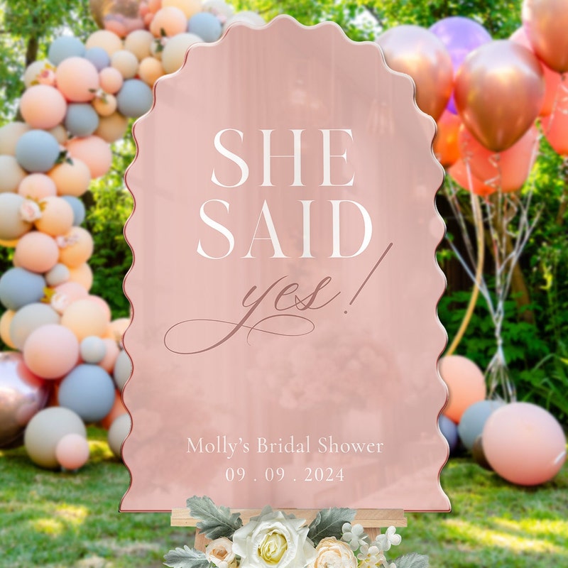 She Said Yes Banner - Etsy