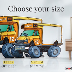 Monster Truck Photo Booth Frame, Monster Truck Party Selfie Frame, Off ...