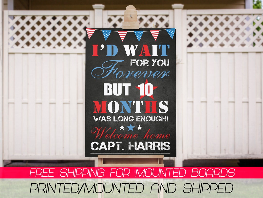 Welcome Home Military Sign Homecoming Party Banner Army - Etsy