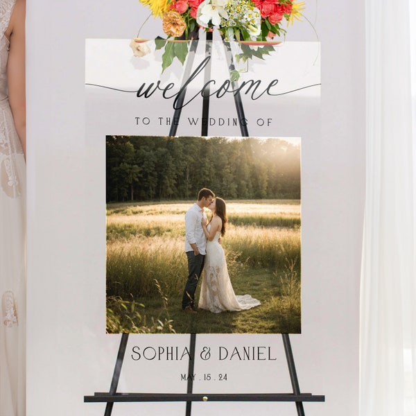 Wedding Sign With Photo - Etsy