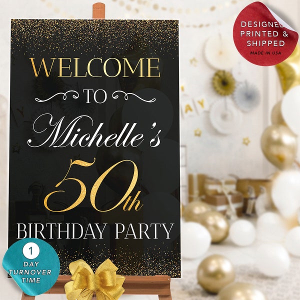 50th Birthday Sign - Etsy
