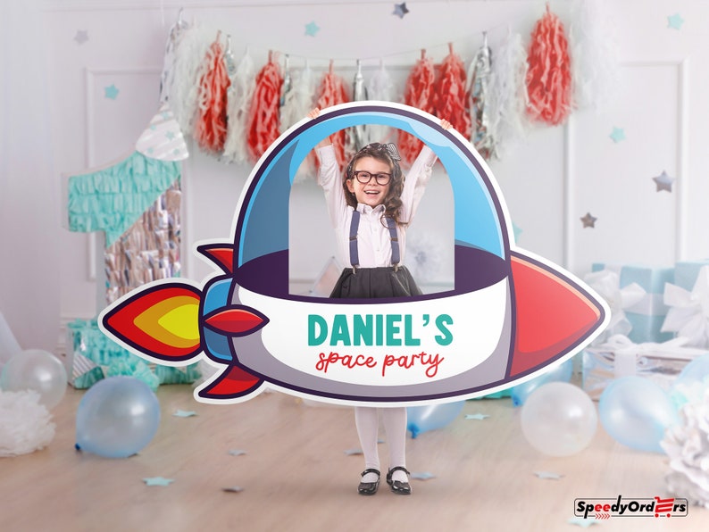 Rocket Ship Photo Booth Frame, Rocket Photo Prop, Rocket Birthday ...