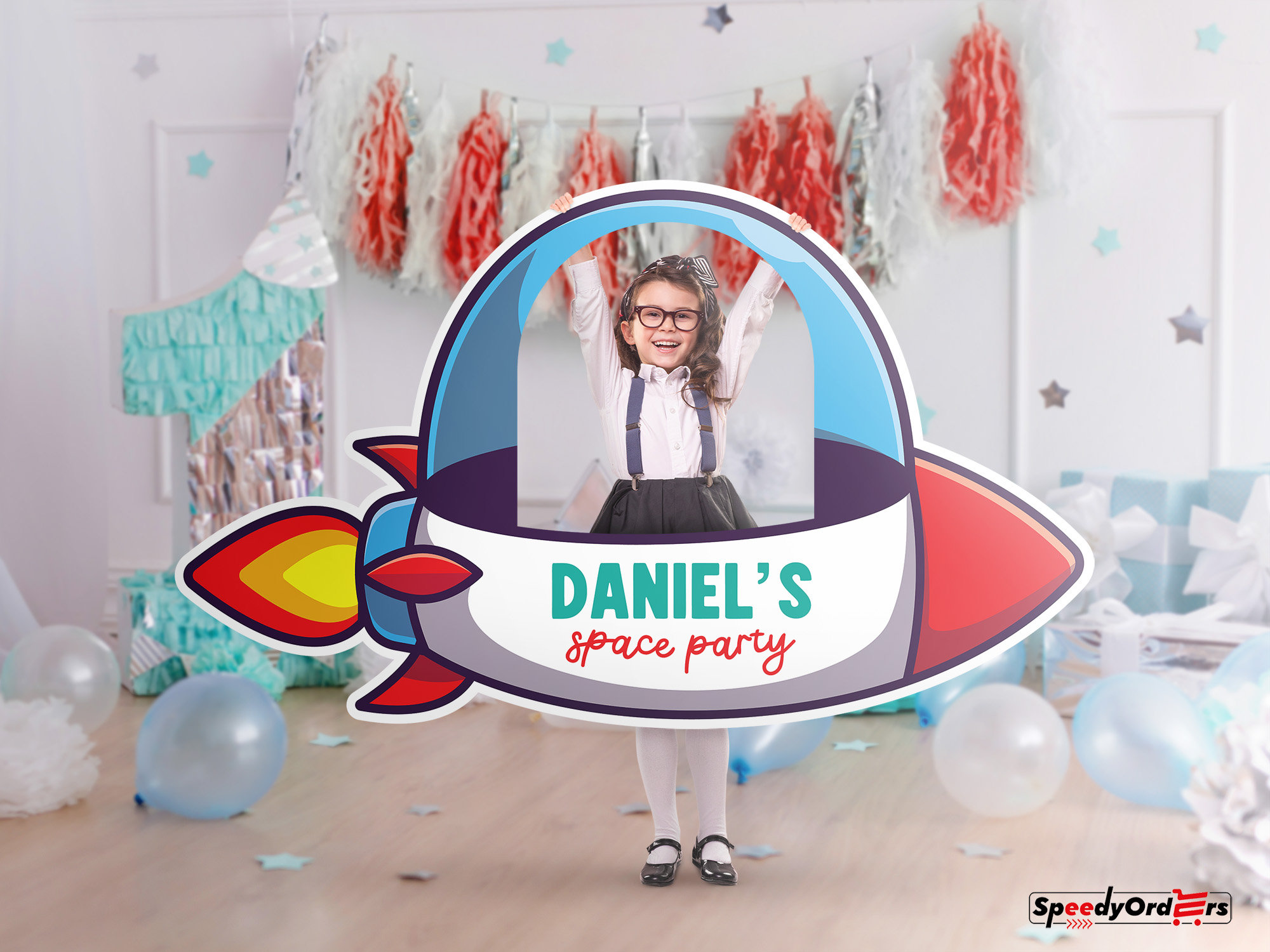 Rocket Ship Photo Booth Frame, Rocket Photo Prop, Rocket Birthday ...