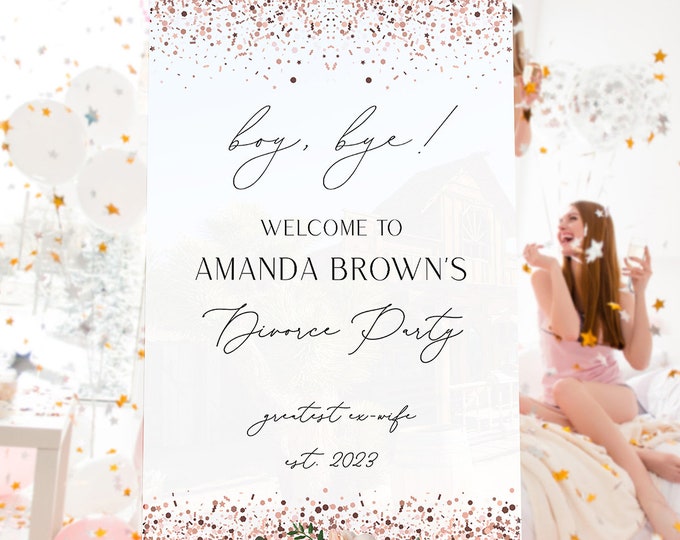 Divorce Party Banner Breakup Party Banner Certified Divorce Divorce ...