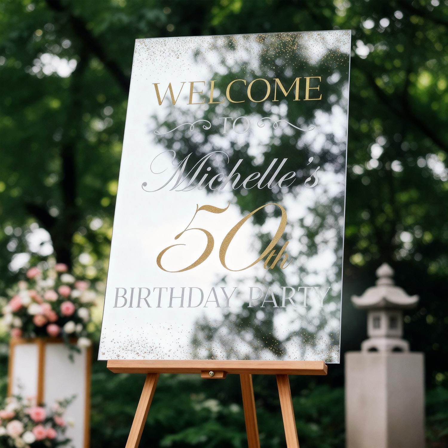50th Birthday Sign, 50th Birthday Decorations, Personalized Welcome ...