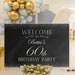 60th Birthday Sign Welcome Sign for 60th Birthday Party - Etsy