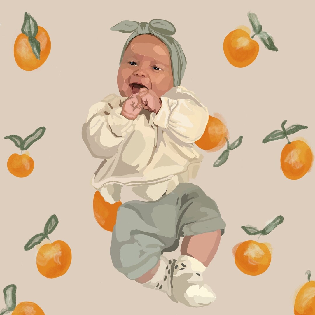 Custom Portrait Square Print - Etsy
