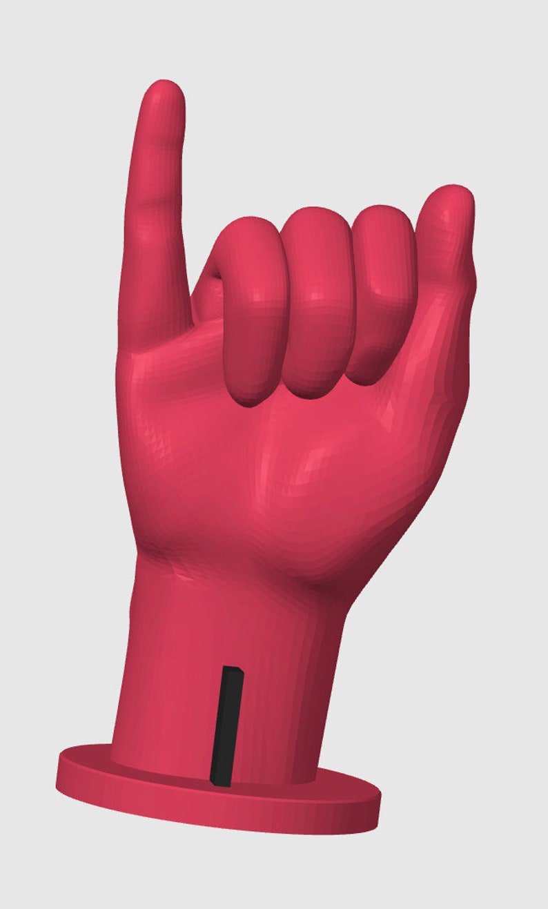 ASL VOWELS - Language Learning Sign, 3D Alphabet Sign, American Sign ...