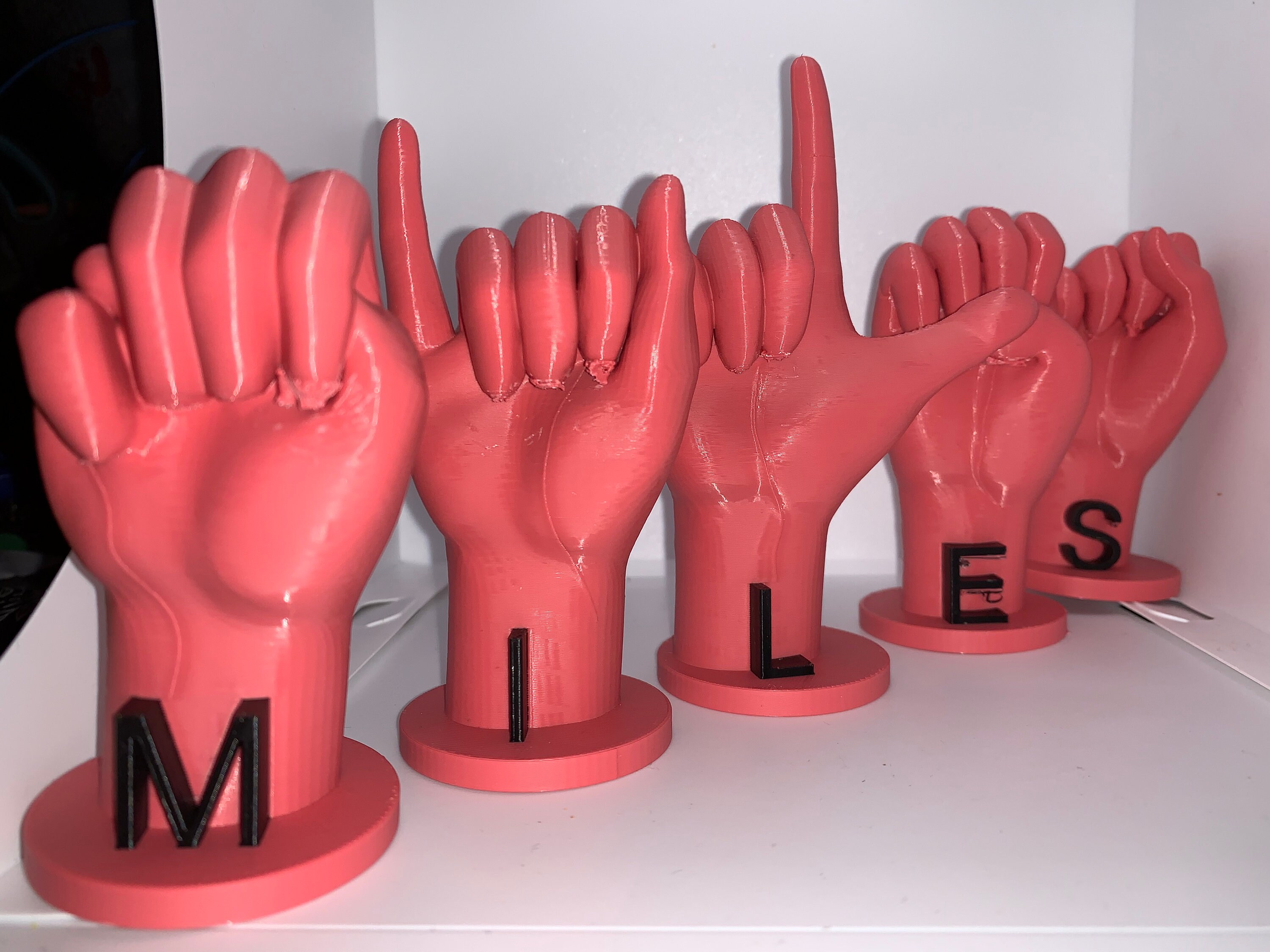 3D Your Name in ASL Language Learning Sign, American Sign Language ...