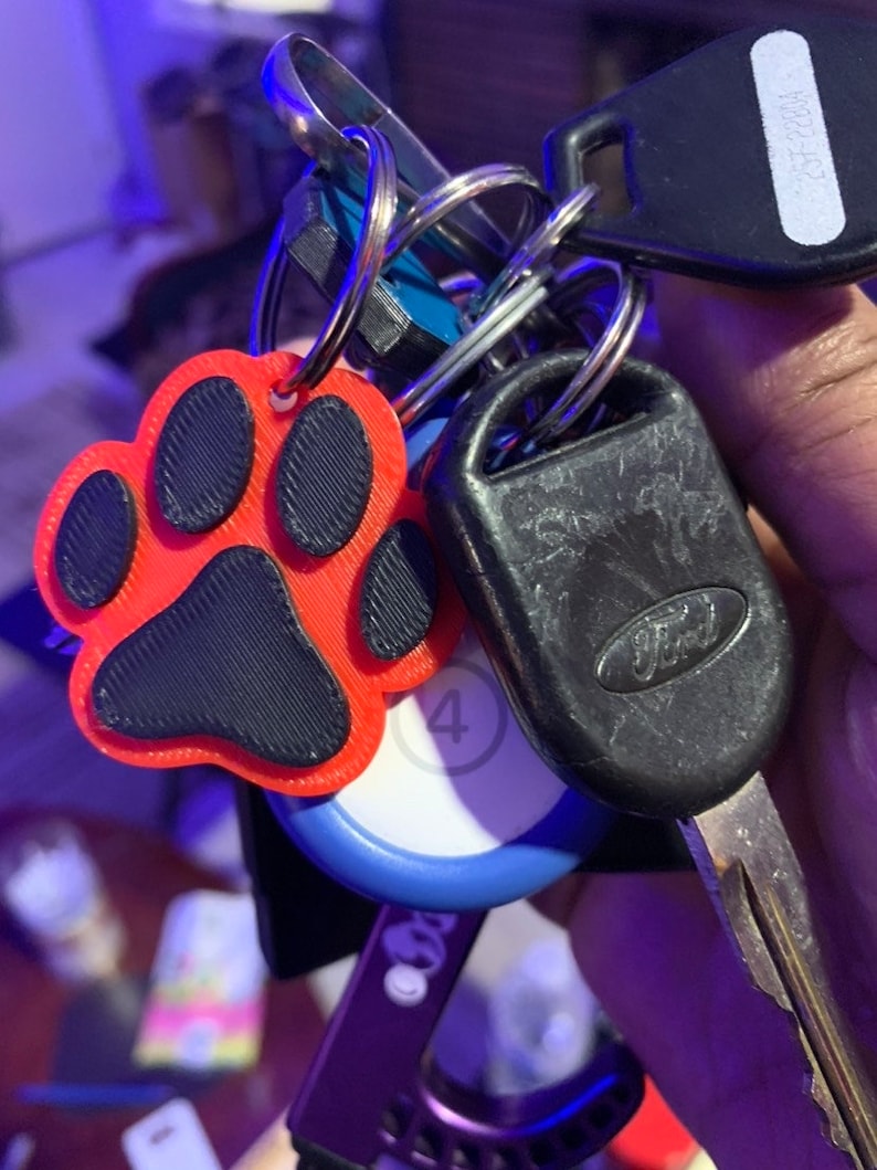 RDO PAW KEYCHAIN Dawg Keychain, Dawg Paw Keychain, 3D Print Keychain ...