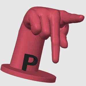 ASL CONSONANTS - Asl Learning Sign, 3D Asl Letter for Learning, 3D ...