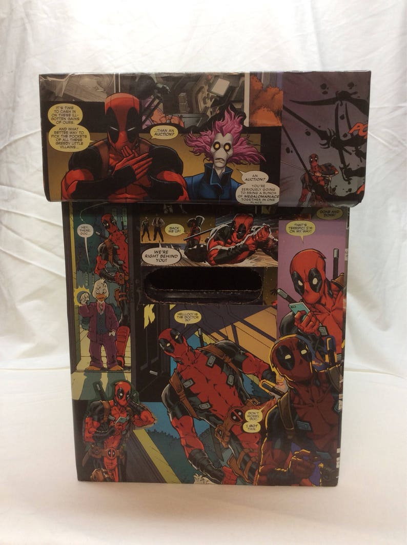 DEADPOOL Decoupage Comic Book Storage Box | Etsy
