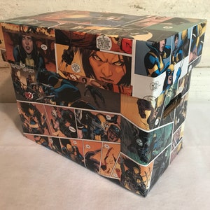 CUSTOM Marvel Decoupage Comic Book Storage Box!!! - Etsy