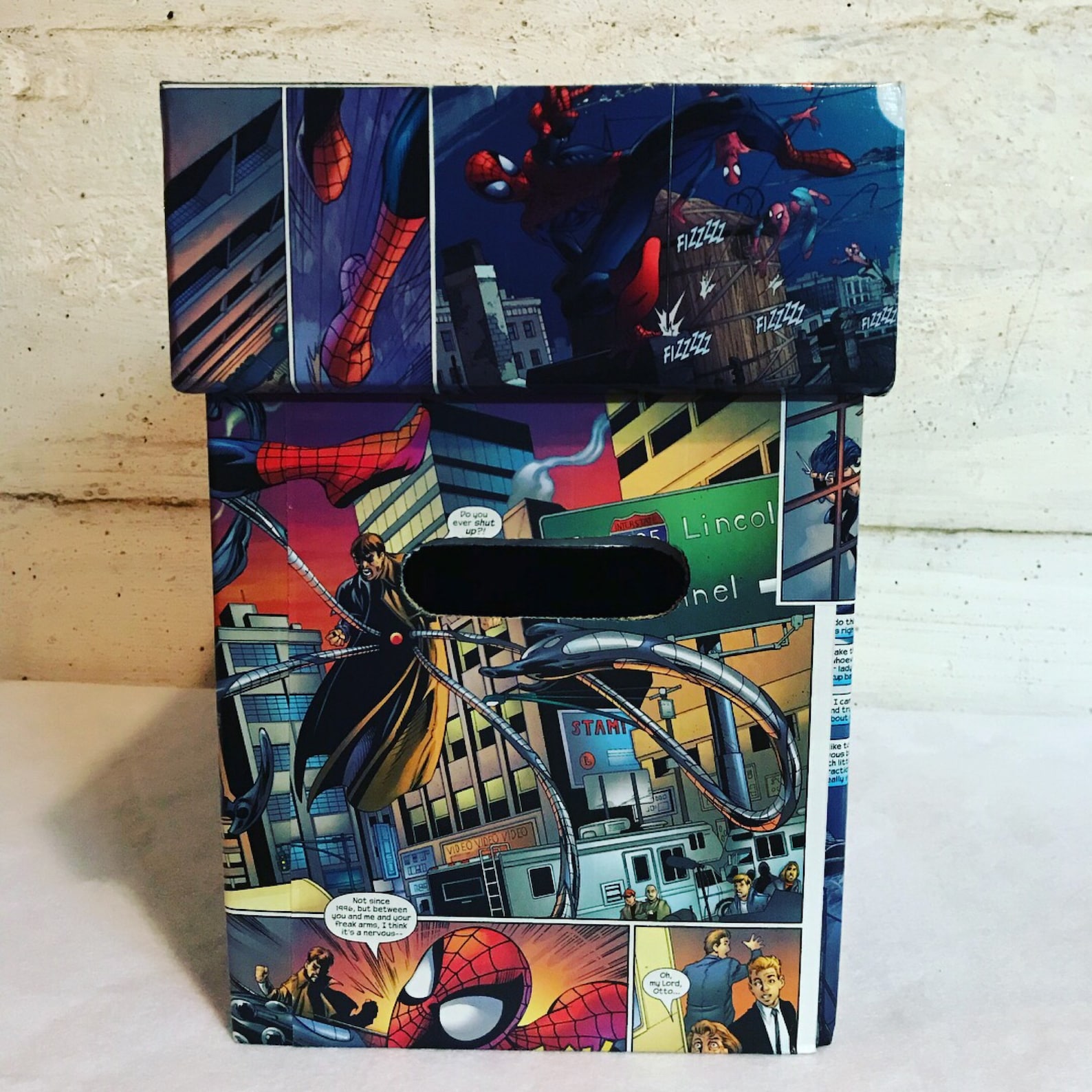 CUSTOM SPIDER-MAN Decoupage Comic Book Storage Box!!! - Etsy